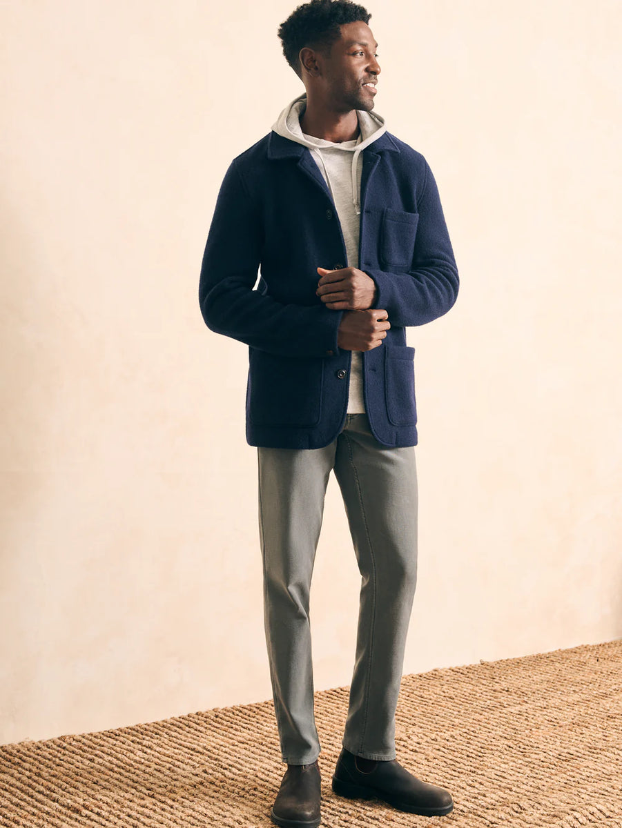 Faherty Wool Chore Jacket in Navy – Jack Jerome